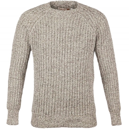 Trawlerman Crew Neck Sweater, Herdwick, Aero Leathers
